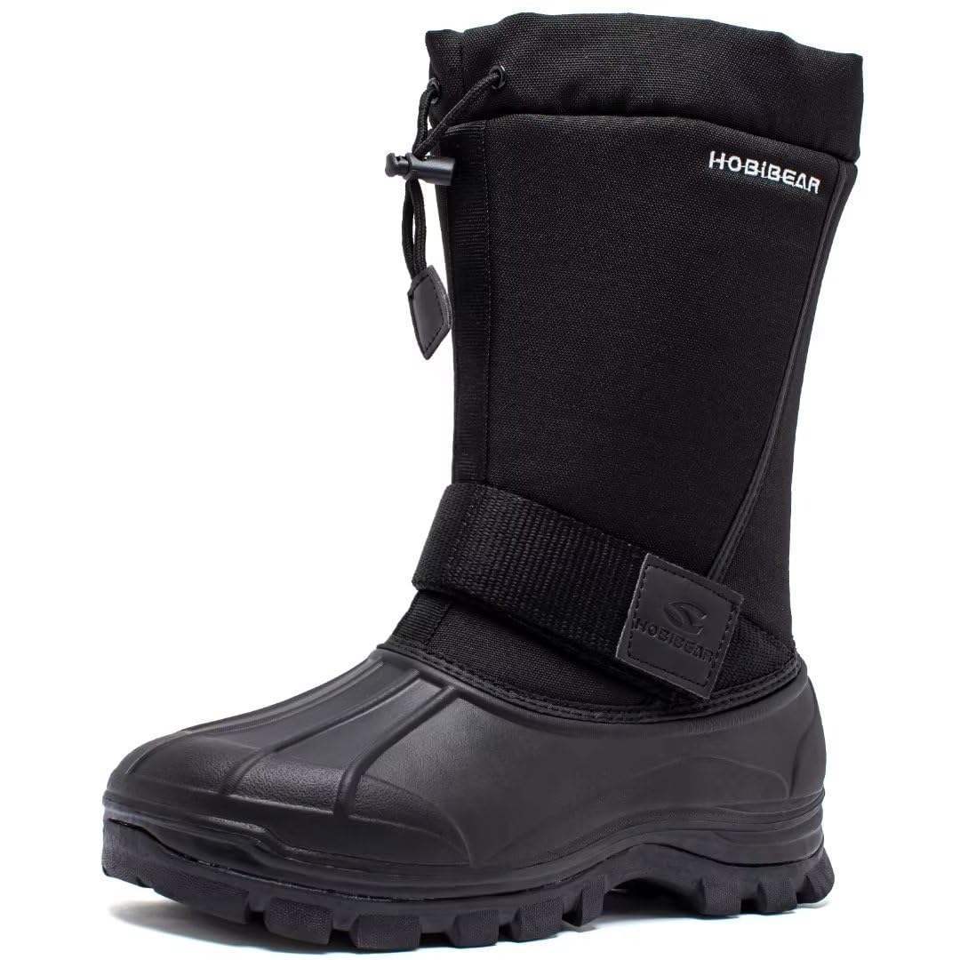 Amazon.com | HOBIBEAR Men's Winter Snow Boots | Insulated Waterproof ...
