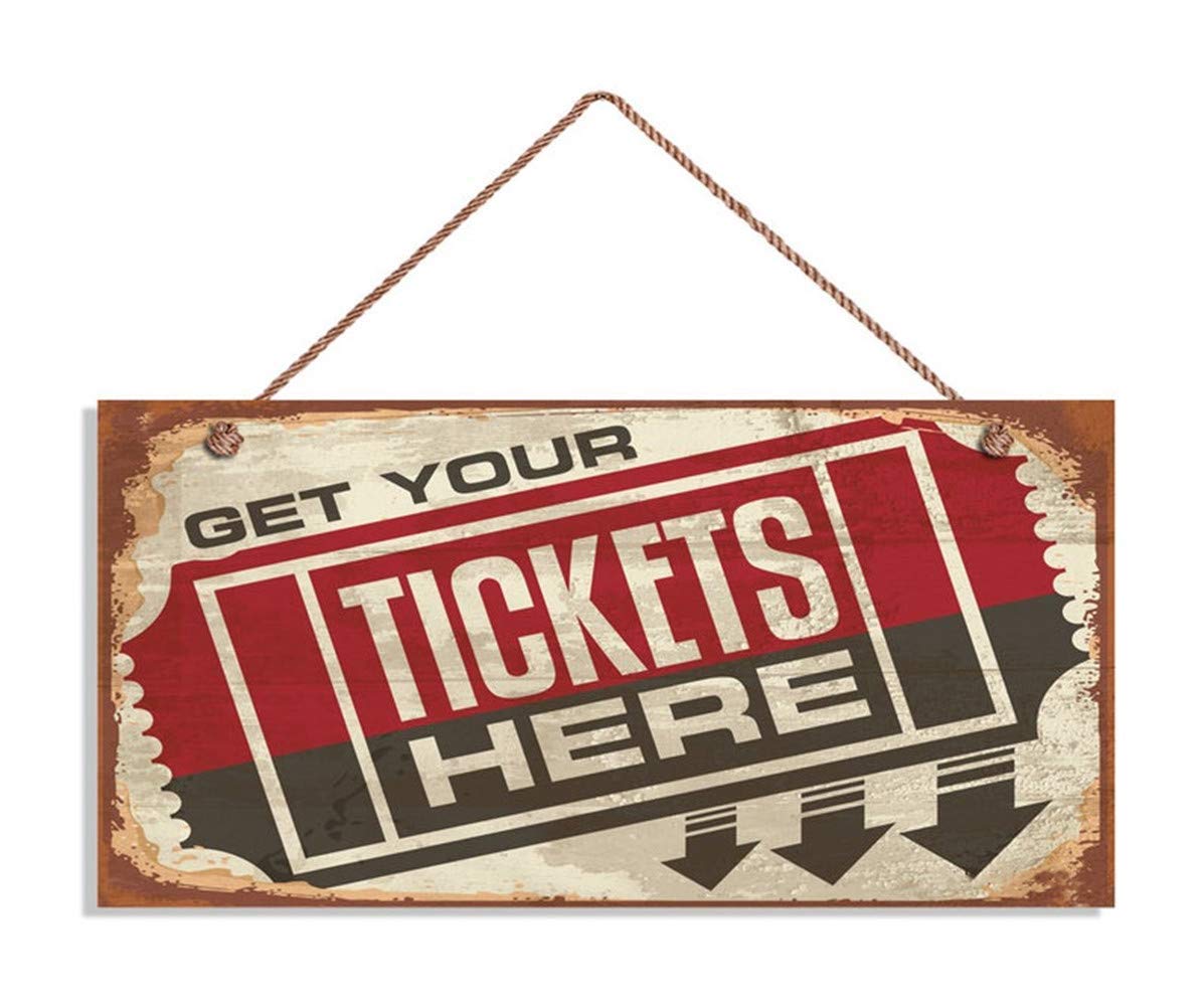 Snapklik.com : Na Retro Cinema Sign, Get Your Tickets Here, Movie ...