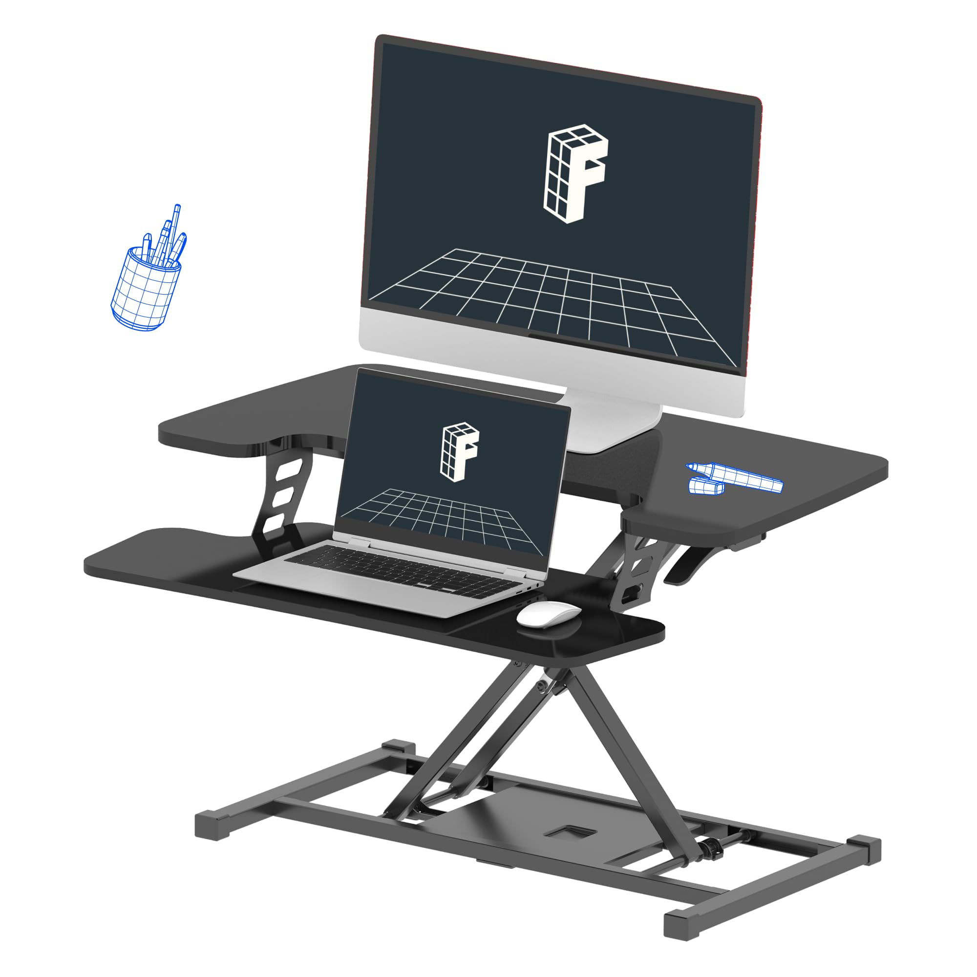 Snapklik.com : FLEXISPOT 32-inch Height Adjustable Standing Desk ...