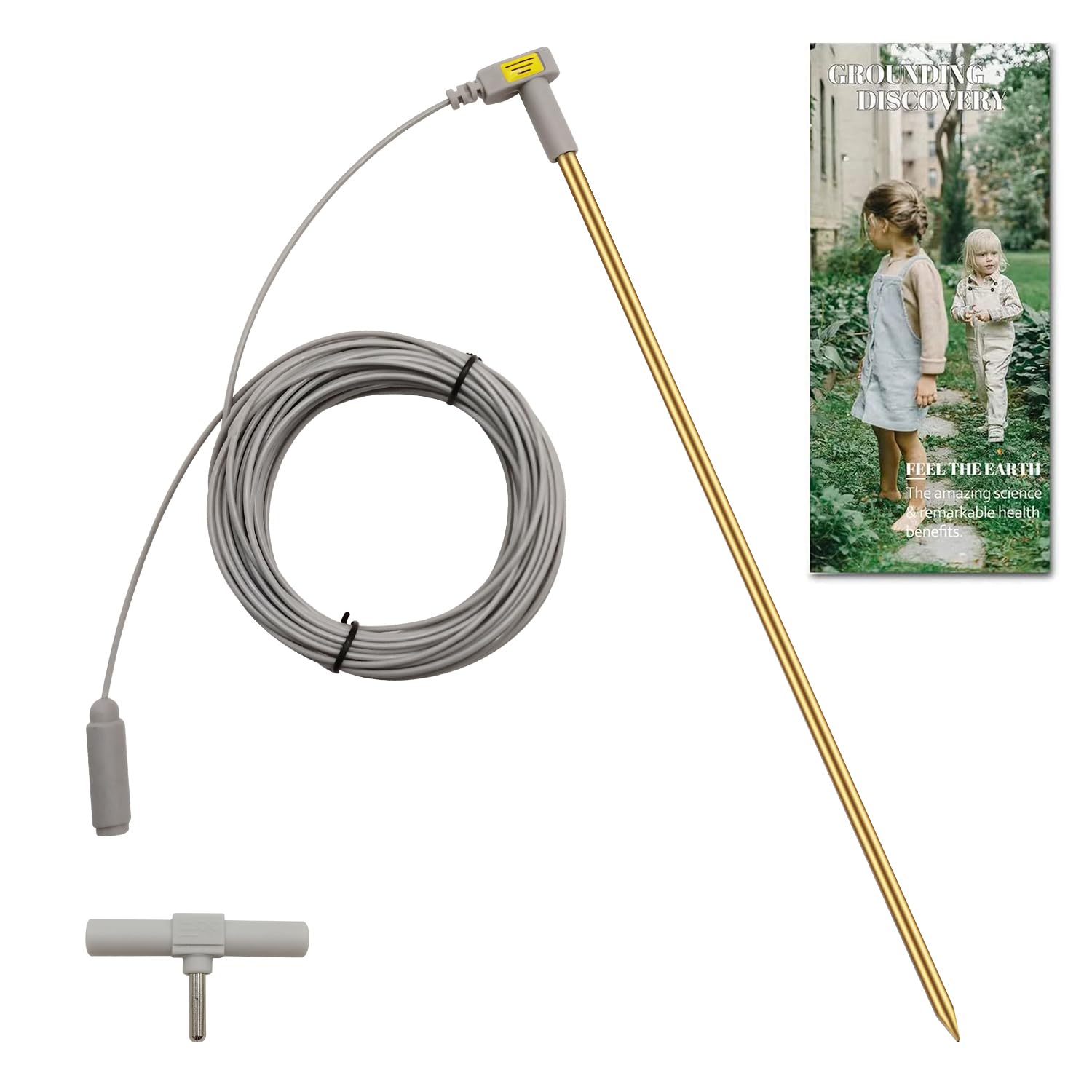 Buy Brass Grounding Rod with 40ft Wire,Universal Outdoor for Grounded ...