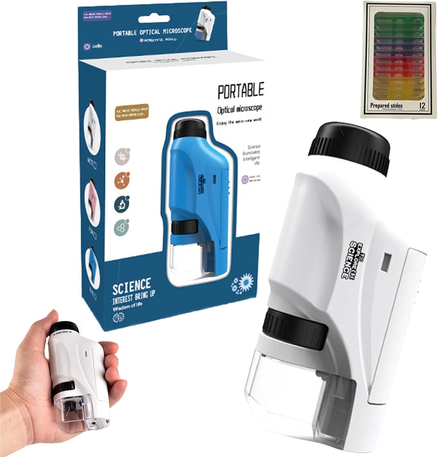 Buy 2025 Newest Mini Micro for Kids, 60x-120x Pocket Micro for Kids ...