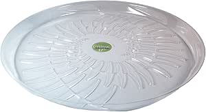 Amazon.com : Plastec LL17 Lite Line Planter Saucer, 17-Inch : Round ...