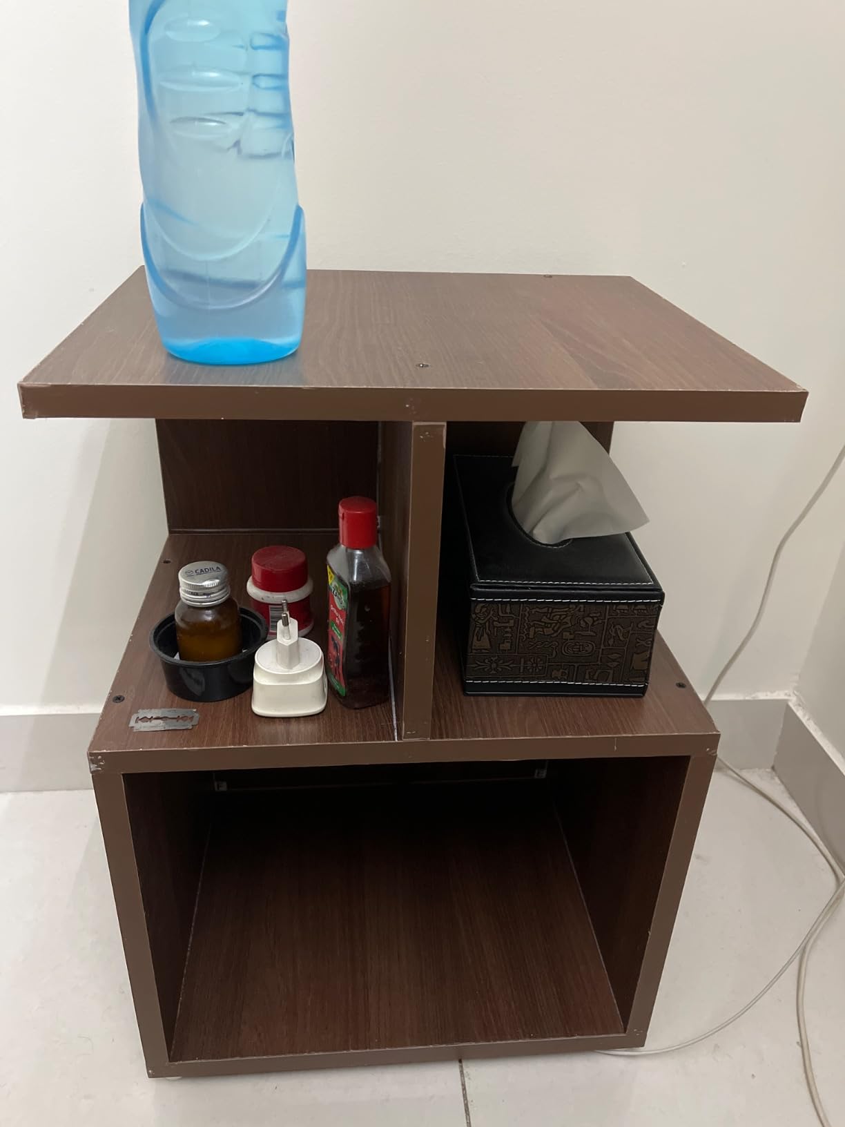 Zinbell® Engineered Wood Space Saving Side Table, Multipurpose Stylish ...
