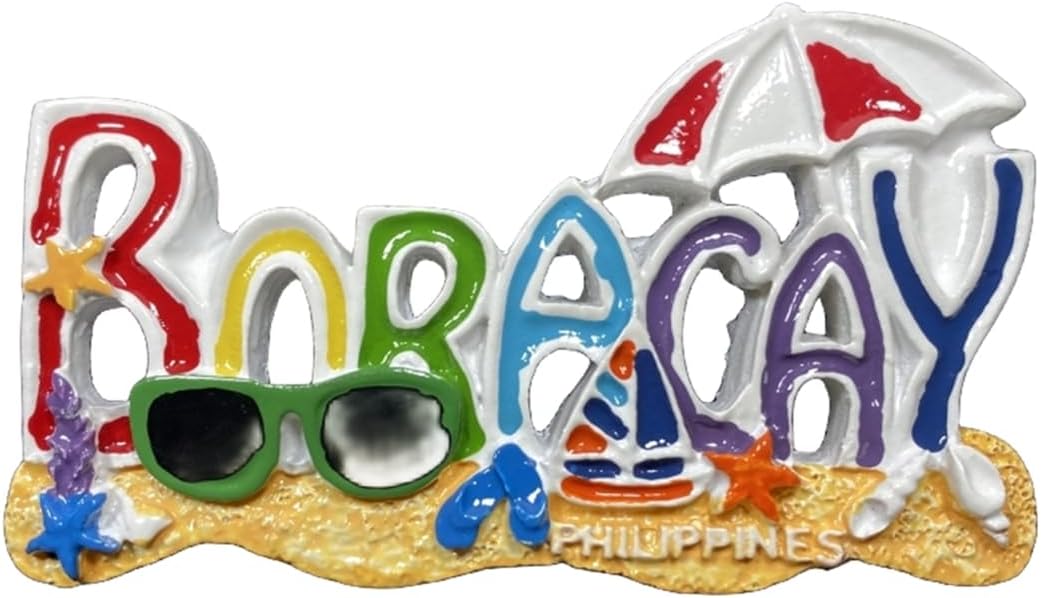 Amazon.com: Boracay Philippines Creative Letters Refrigerator Magnet ...