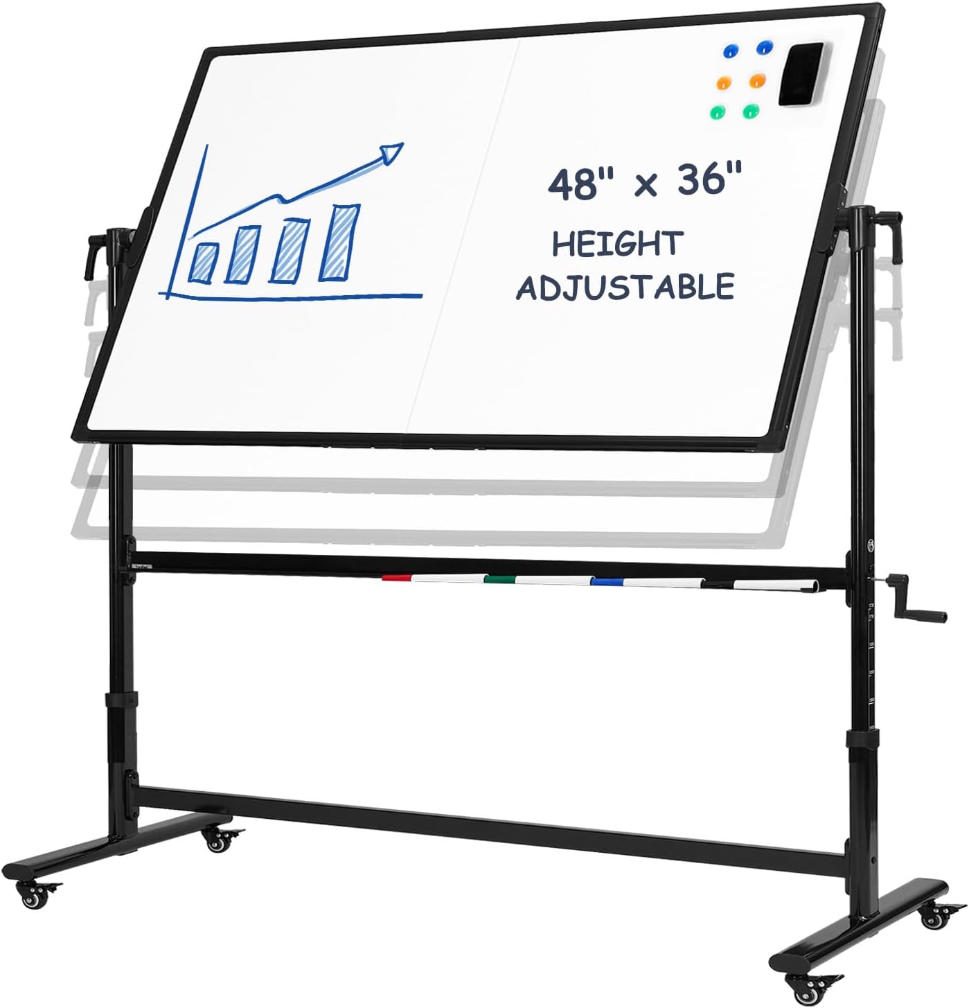 Amazon.com : Max-officoo Magnetic Dry Erase Board with Stand 48"x36 ...