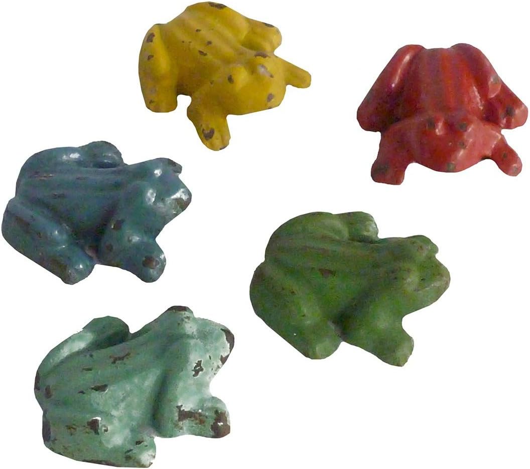 Amazon.com: VIP international Mini Cast Iron Decorative Frogs, Set of 5 ...
