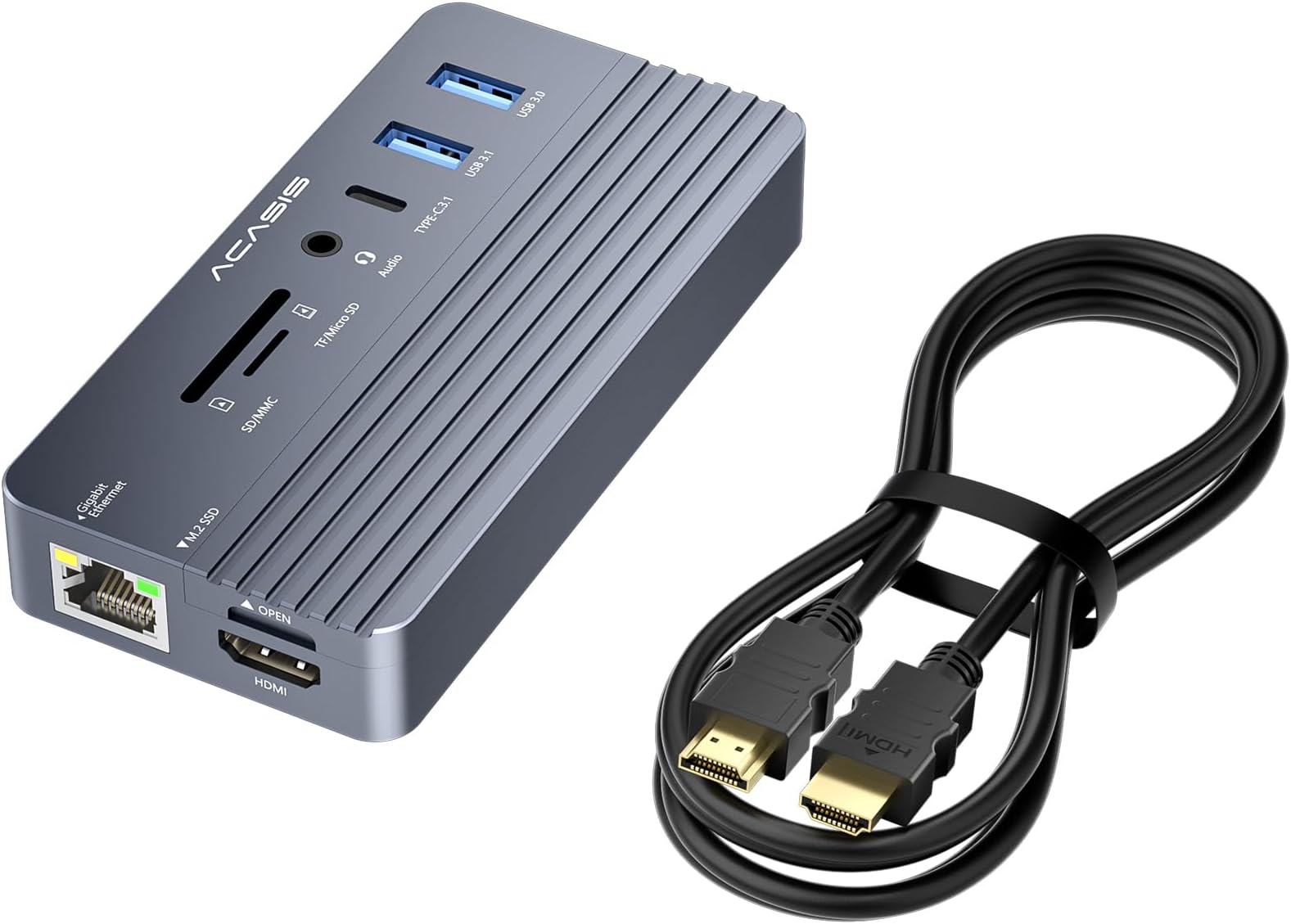 Amazon.com: ACASIS USB C Hub with SSD Enclosure Bundle with 4K@60Hz ...