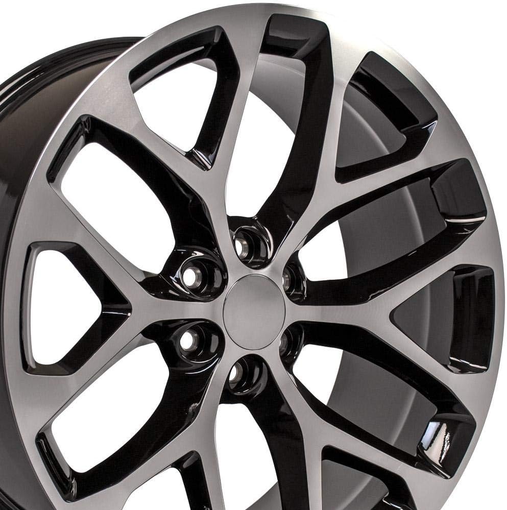 Amazon.com: OE Wheels CV98B 24 Inch Rim Fits Silverado 1500 Snowflake Style 6x139.7 24x10 Gloss ...