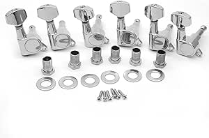 Amazon.com: harpfeas 6 Pieces 6R Guitar tuner pegs,small Square Sealed ...