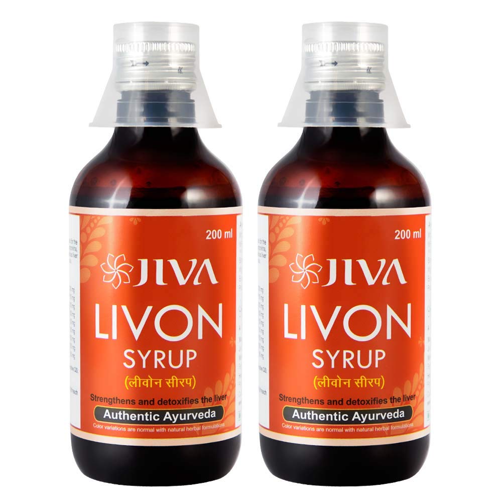 Jiva Livon Syrup - 200 ml Each (Pack of 2) | Ayurvedic Syrup for Liver ...