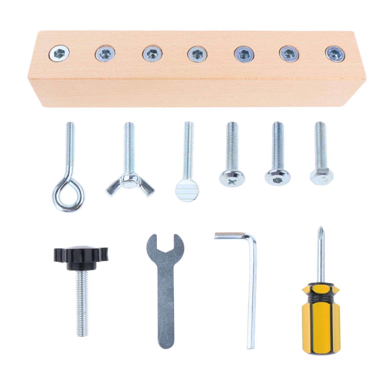 Colcolo Busy Boards Screw Bolt Set Toys, Wooden Screw Board, Indoor ...
