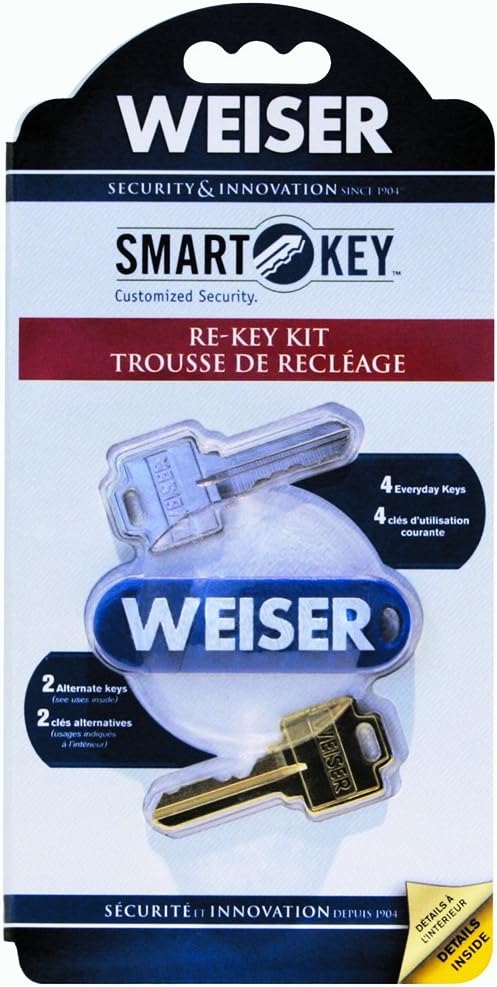 Weiser SmartKey Re-Key Kit, Re-Key Kit for Weiser SmartKey Deadbolt ...