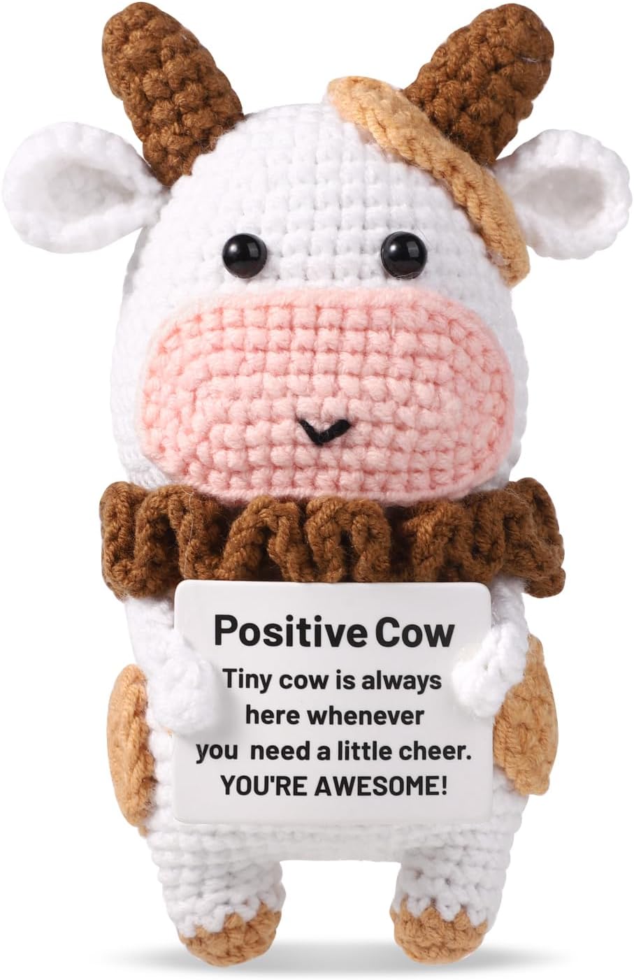 Amazon.com: Positive Cow Crochet, Knitted Cow Crochet Cow Pattern ...