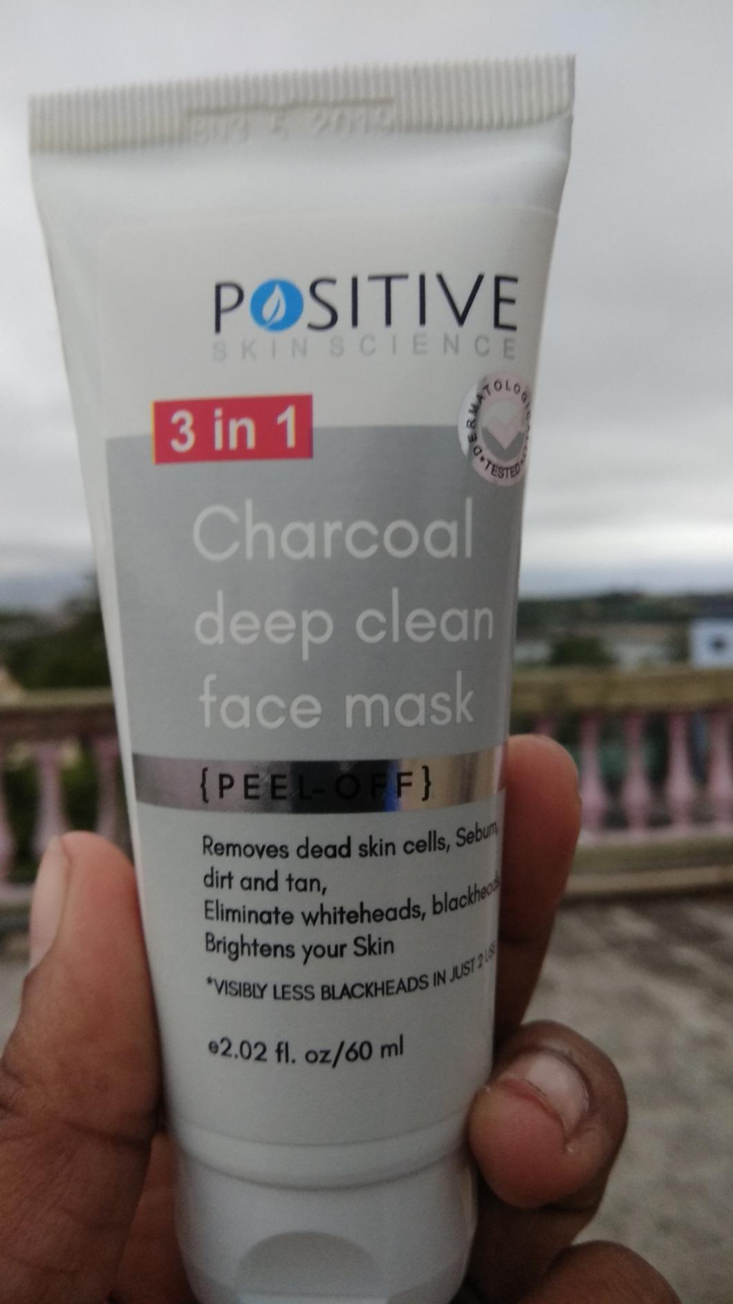 Buy Positive 3 In 1 Activated Charcoal (Deep Clean) Peel Off Mask For ...