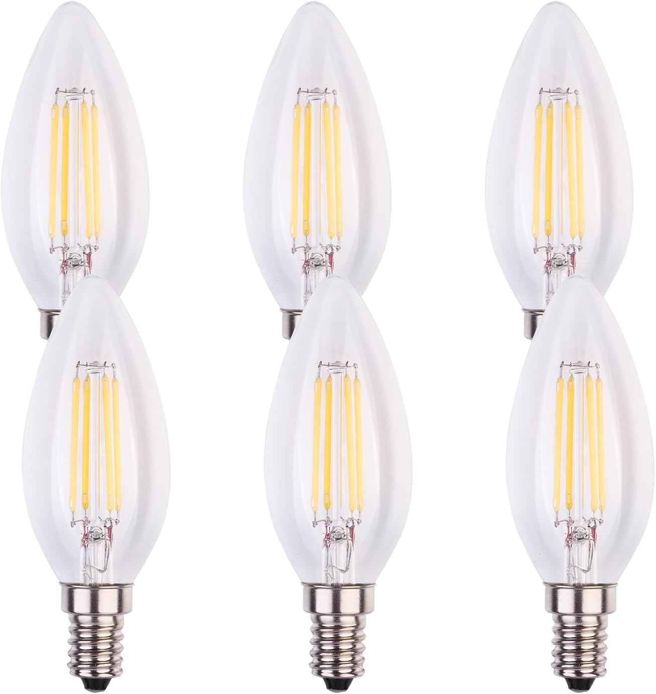 Geminilite E14 LED Light Bulbs Small Edison Screw 4W (Replacement for ...