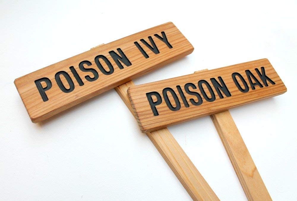 Amazon.com: POISON IVY Sign, Poison Oak Marker, Caution Sign, Warning ...