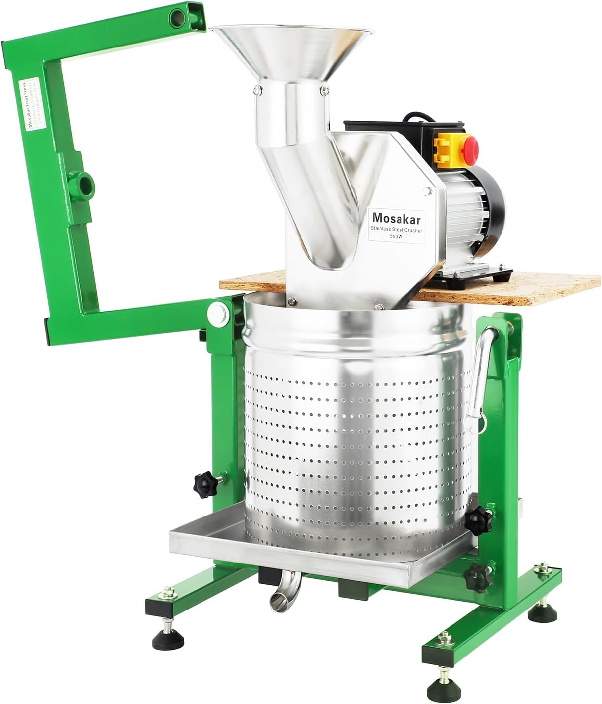 Amazon.com: 5.28 Gallon / 20L Hydraulic Fruit Press and 550W Apple ...