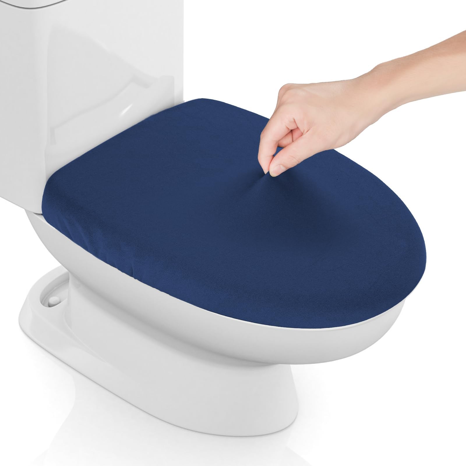 Amazon.com: Stretch Spandex Toilet Lid Cover, Thick Toilet Seat Cover ...