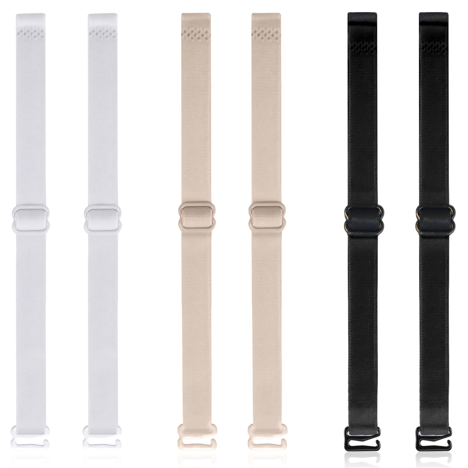 Xlrhong 6 Pack Bra Strap Holders for Slipping, Elastic Bra Strap Holder ...