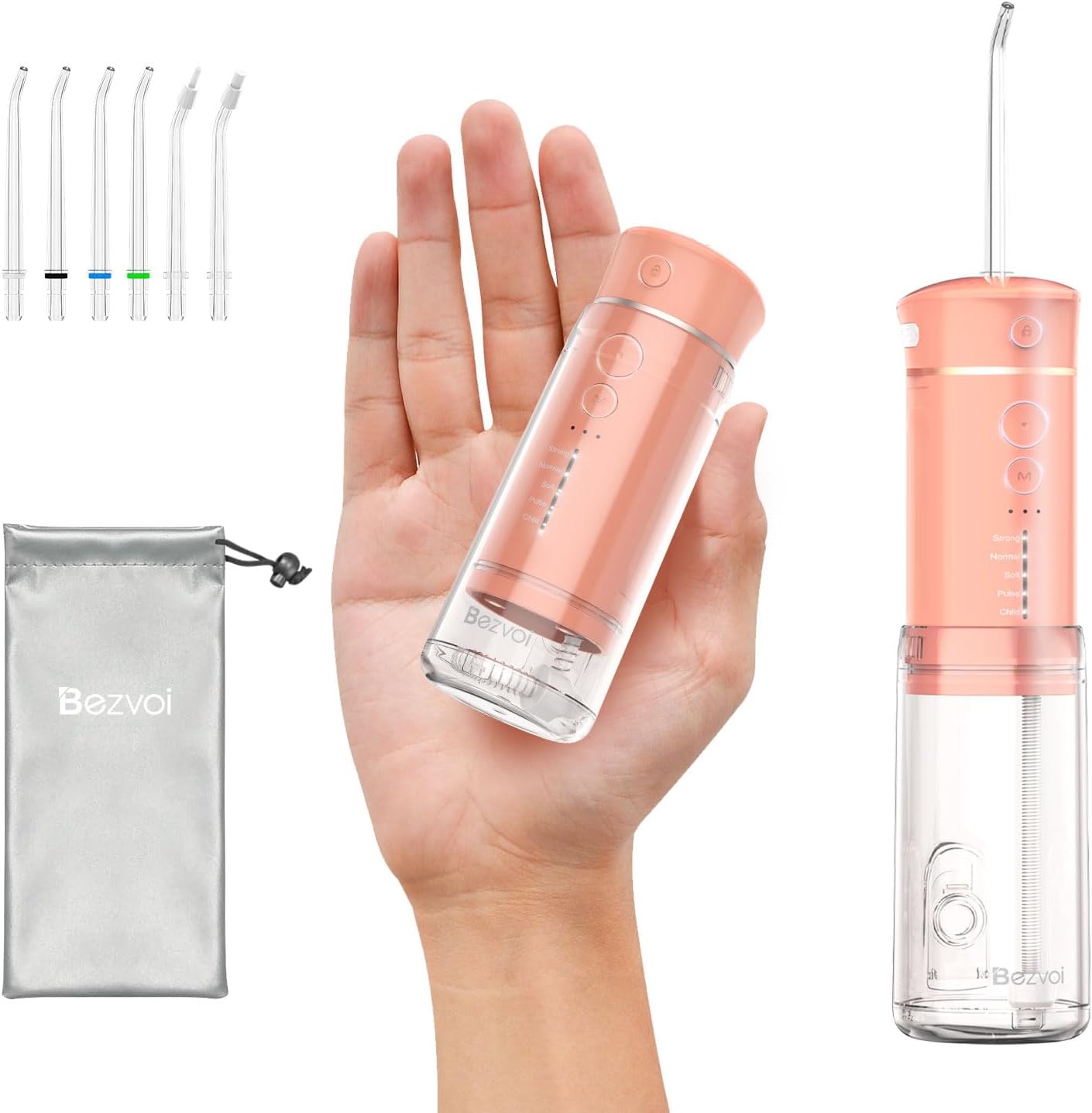 Amazon.com: Water Flosser Mini Cordless Portable: 5 Modes Water Dental ...