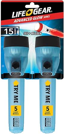 Amazon.co.jp: Life Gear Mini Glow Flashlight - 2 Pack : スポーツ＆アウトドア