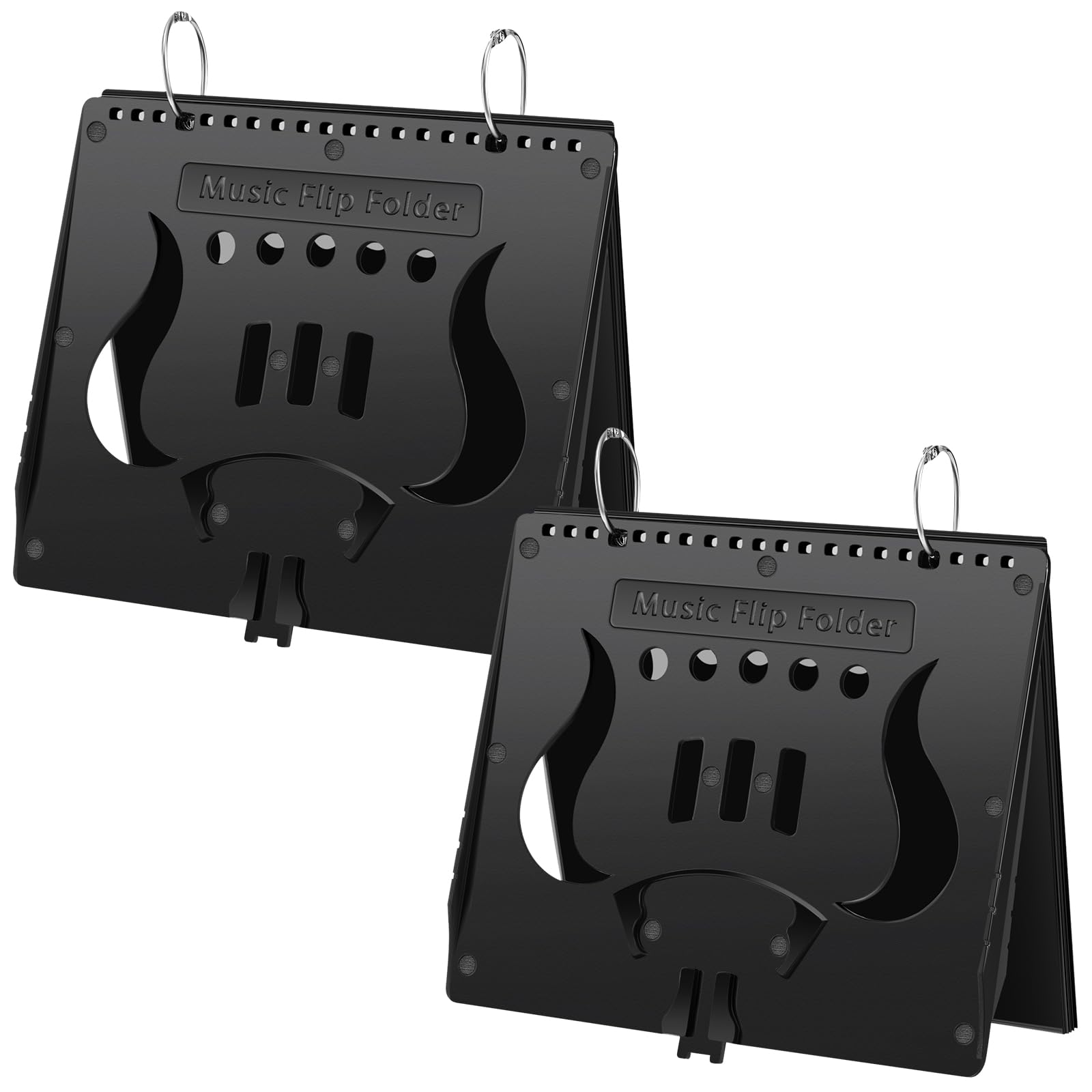 Amazon.com: Amylove 2 Pack Music Flip Folder Marching Band Plastic Flip ...