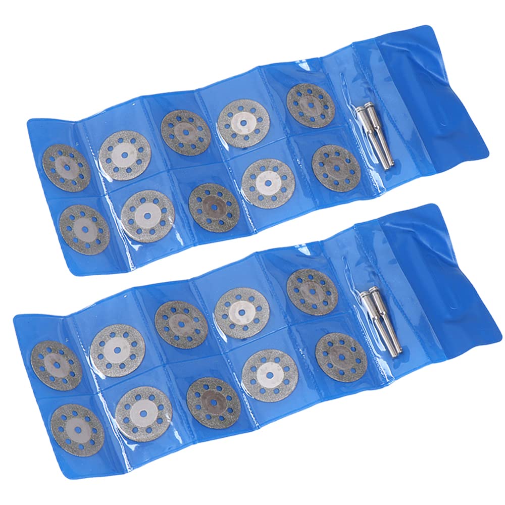 Mesee 20 Pieces Mini Diamond Cutting Wheel, Metal Cut Off Discs with ...
