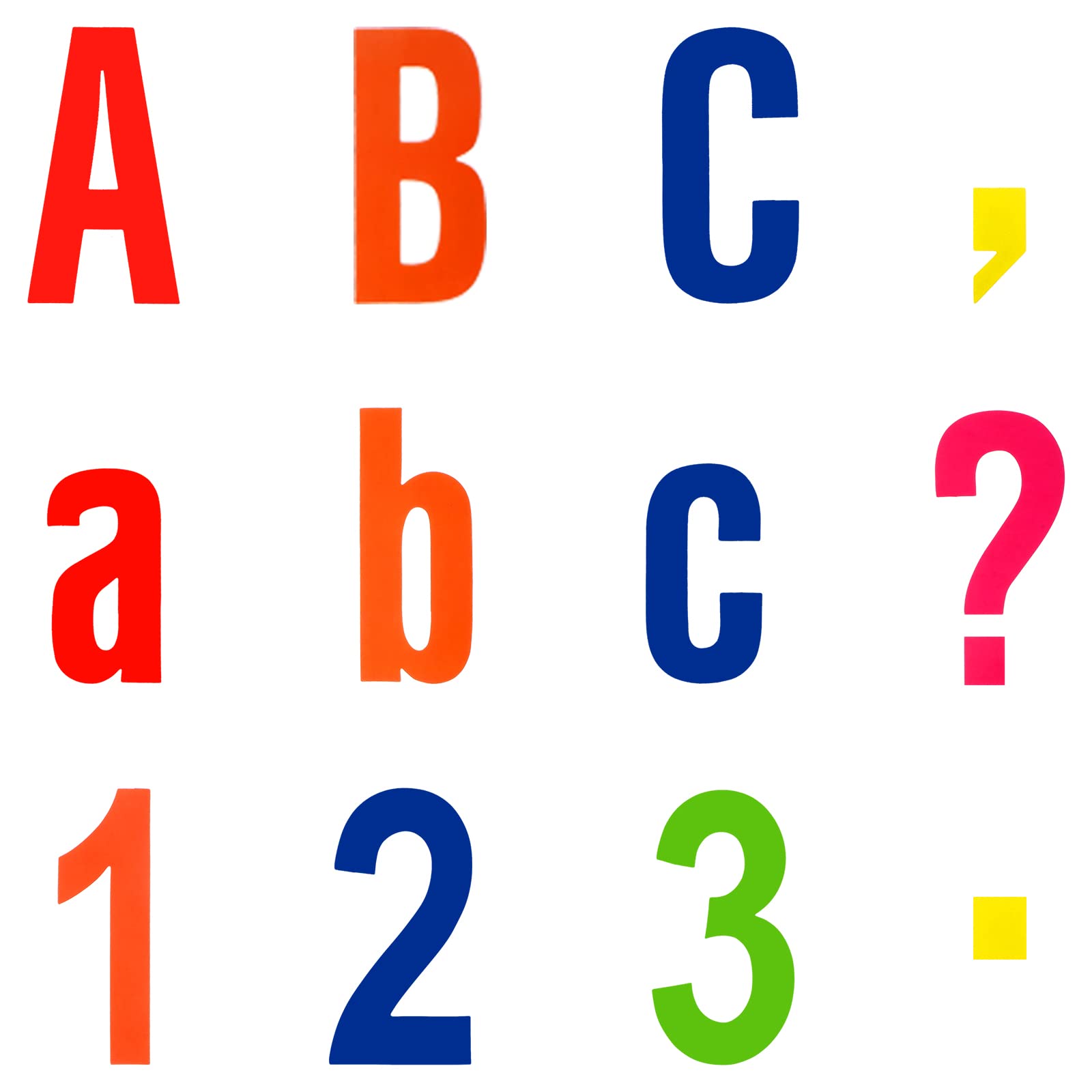 Snapklik.com : 134 Pcs 5 Inch Bulletin Board Letters Colorful Alphabet ...
