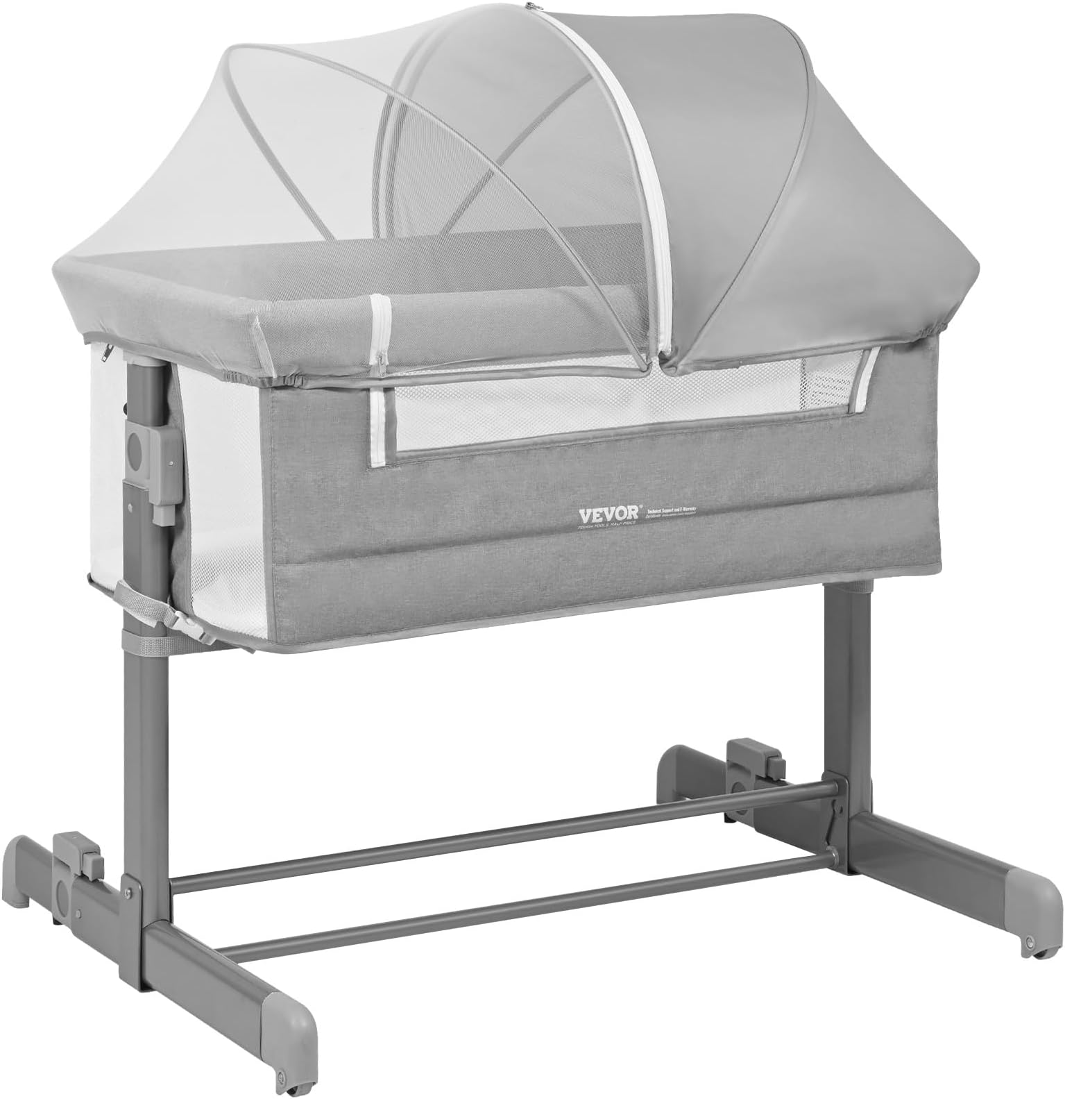 Amazon.com: VEVOR Baby Bassinet, 5-Level Height Adjustable, Baby ...