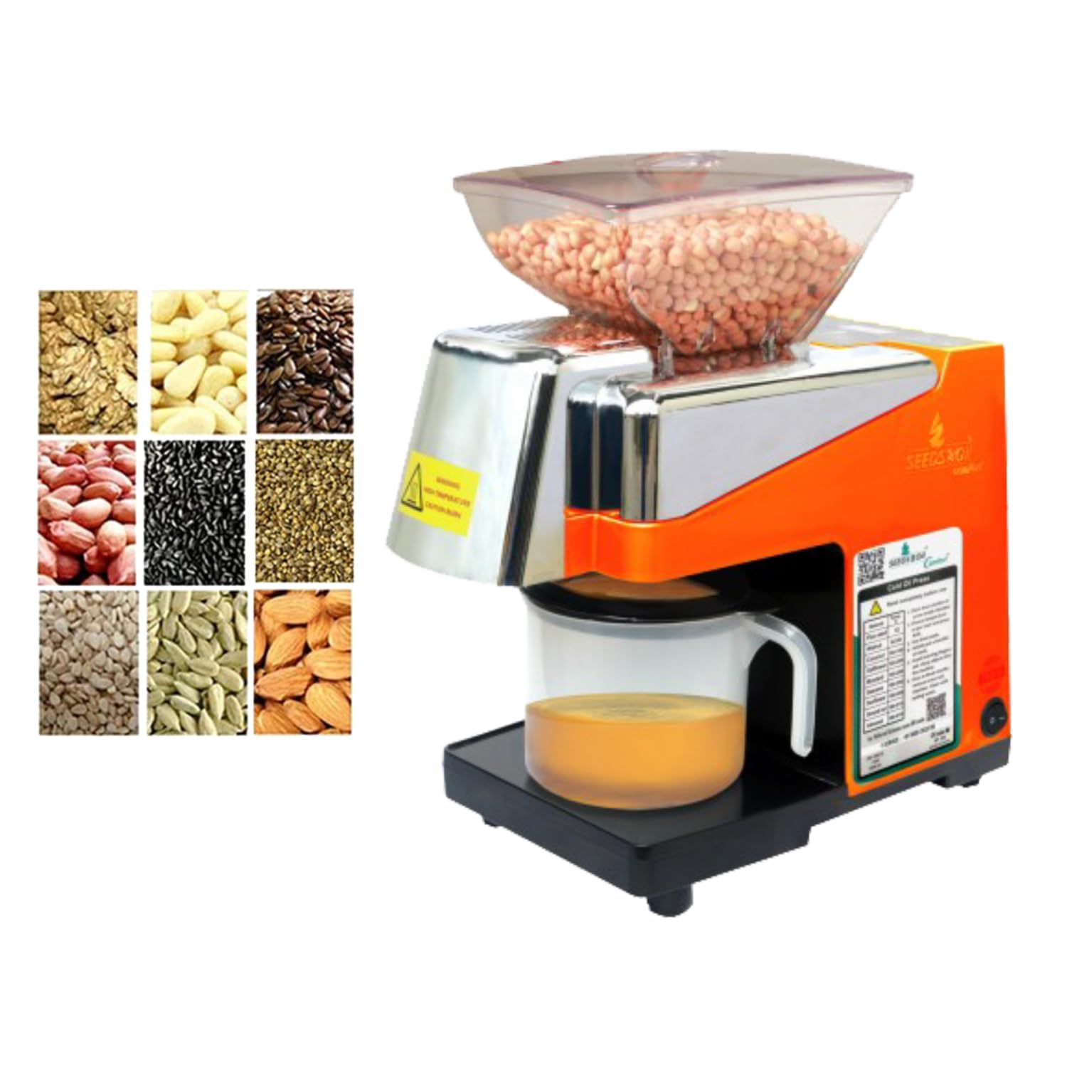 Buy SEED2Oil S2O Oil Machine 600 Watts Food Processor with Temperature ...