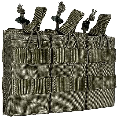 Snapklik.com : Tactical Magazine Pouch, MOLLE Triple Mag Pouches For M4 ...