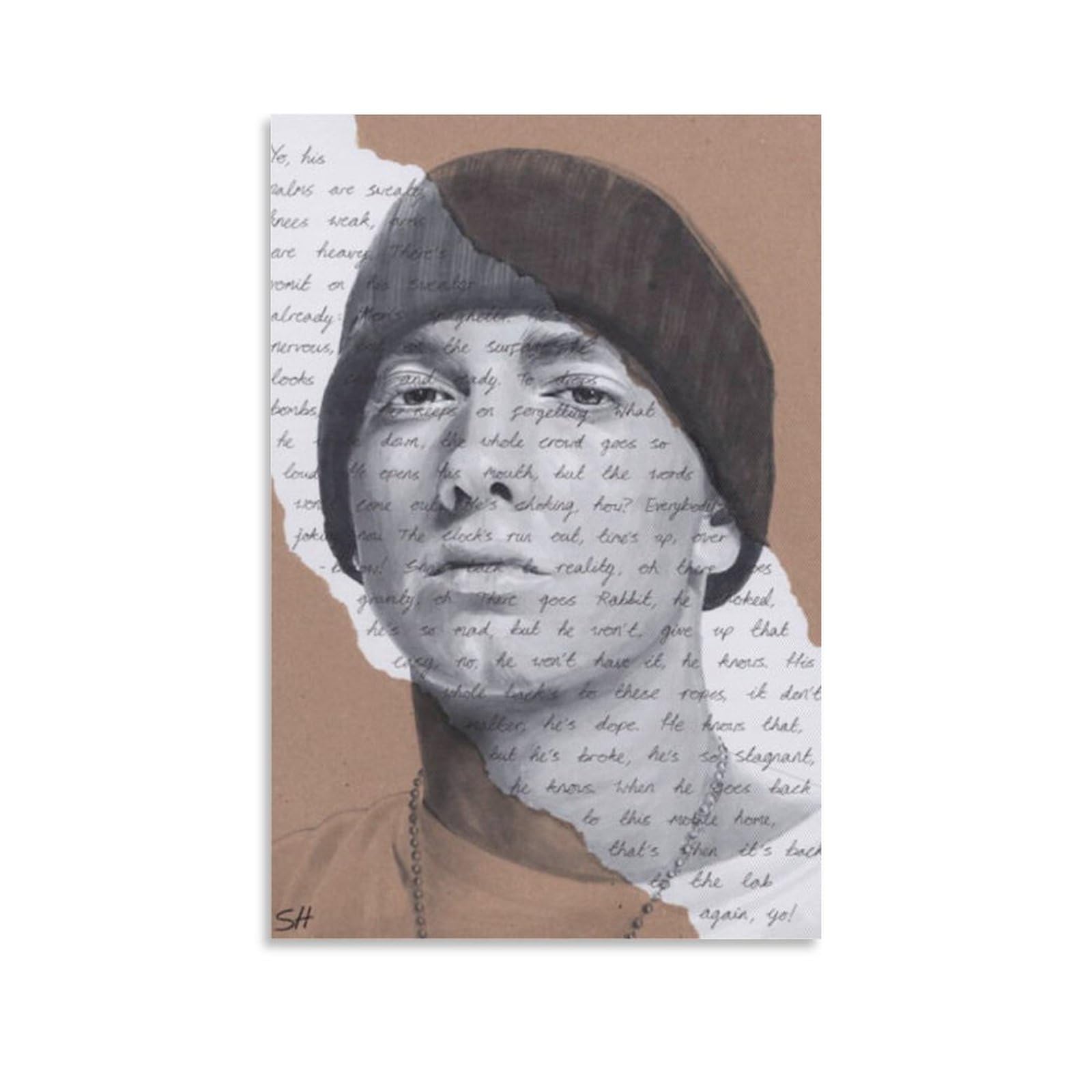 Drawings Of Eminem In His Beanie