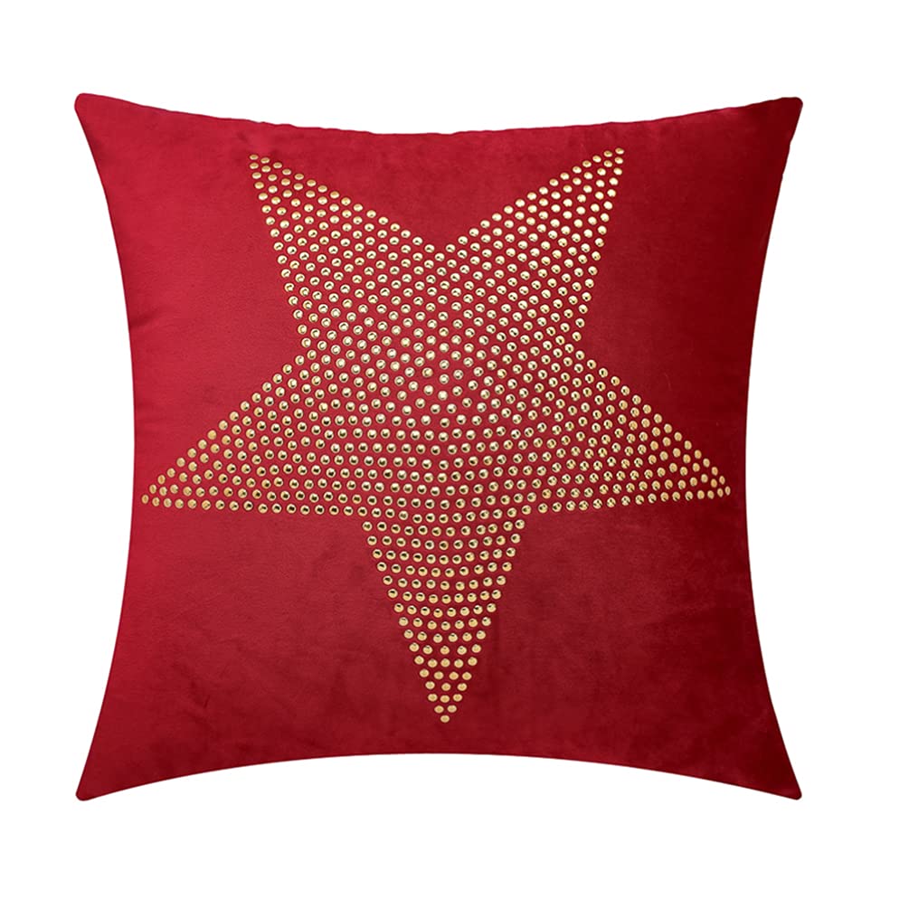 IMIKEYA 1Pc Throw Pillow Cover Five- Pointed Star Pattern Pillow Case Cushion Cover : Amazon.in