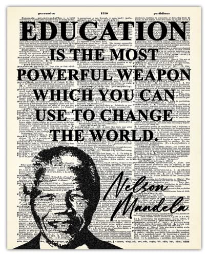 Amazon.com: Inspirational Black Leaders Poster: "Education is the Most ...