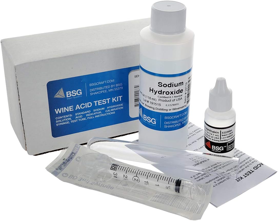 Amazon.com: BSG Wine Acid Test Kit For Home Winemaking : Grocery ...