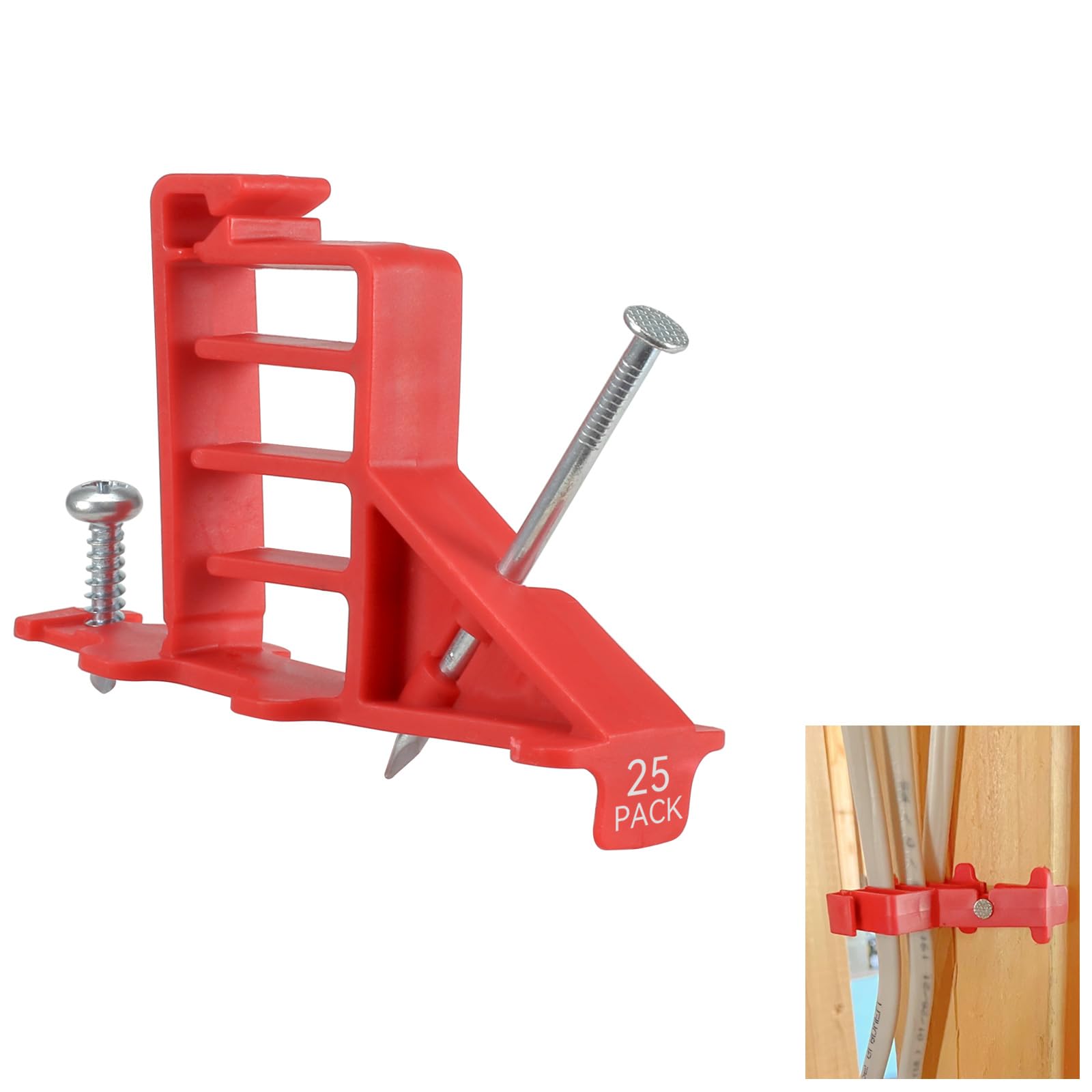 Amazon.com: Multi Cable Staples for Romex Clips, Plastic Electrical ...