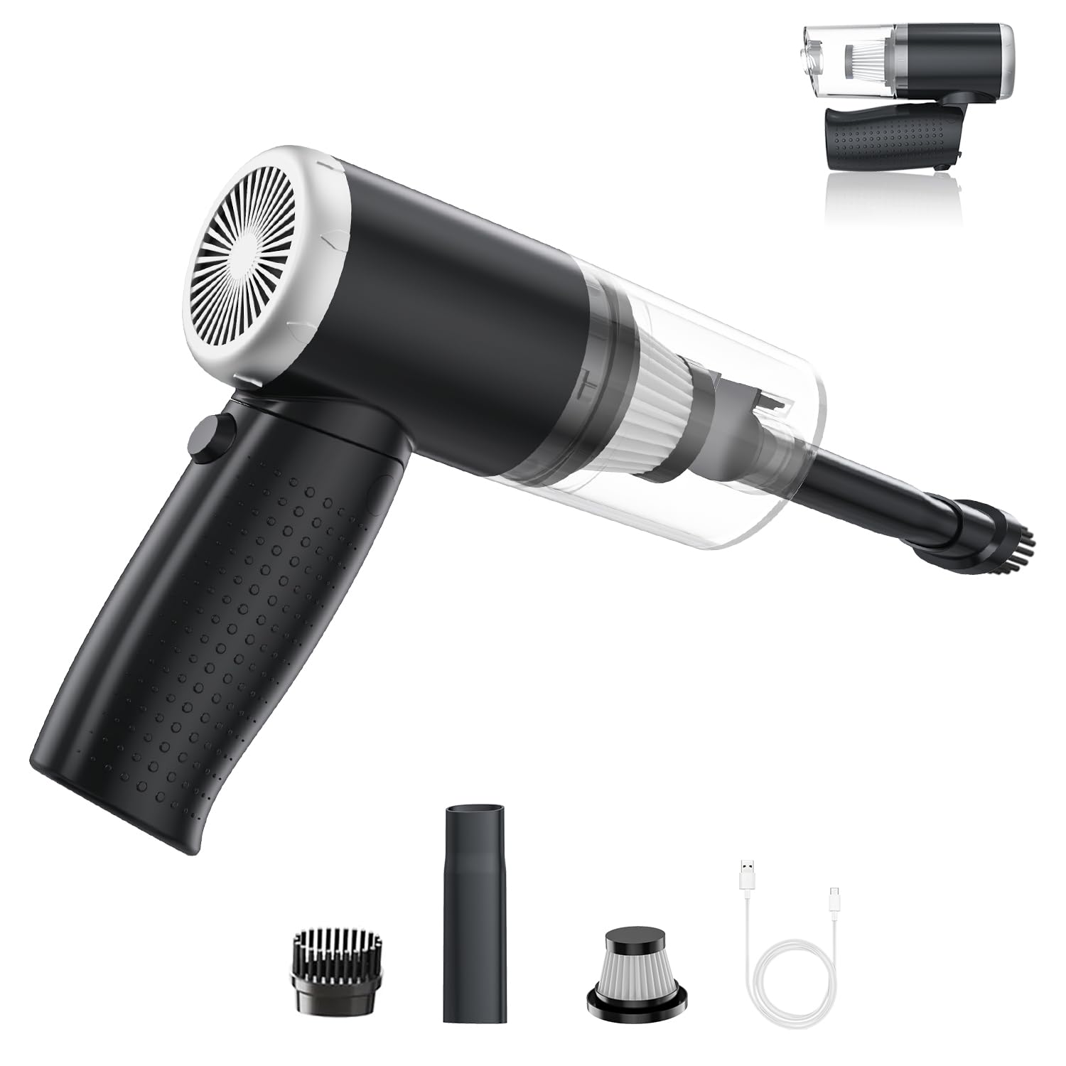 kstime Hand Vacuum Cleaner Cordless,9000Pa Rechargeable Portable ...