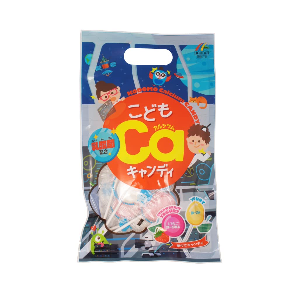 Unimat Riken Children Calcium Lactobacillus Lollipops Candy Strawberry ...