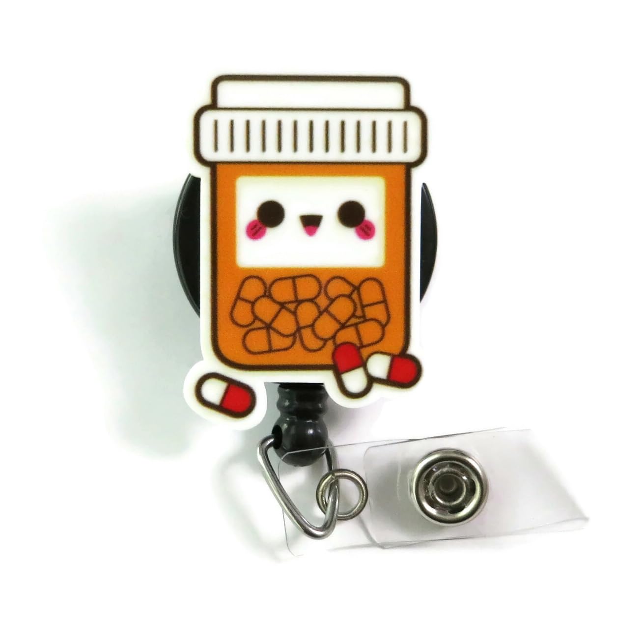 Amazon.com: Pill Bottle Badge Reel, Pharmacy Badge Reel, Nurse Badge ...