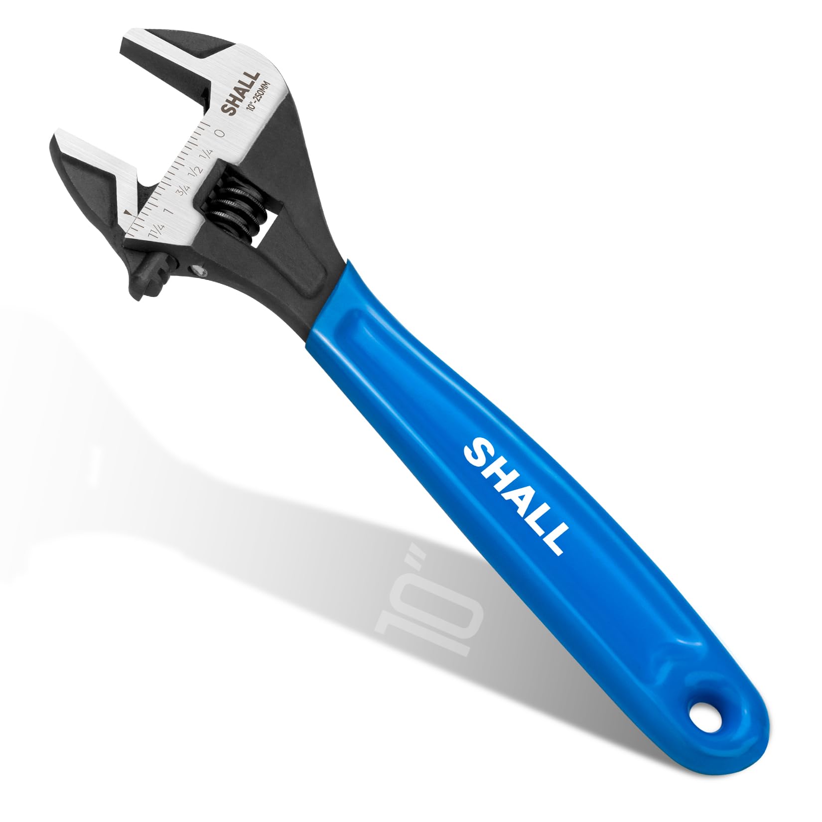 Snapklik.com : SHALL 10 Inch Adjustable Wrench, Cr-V Steel Spanner