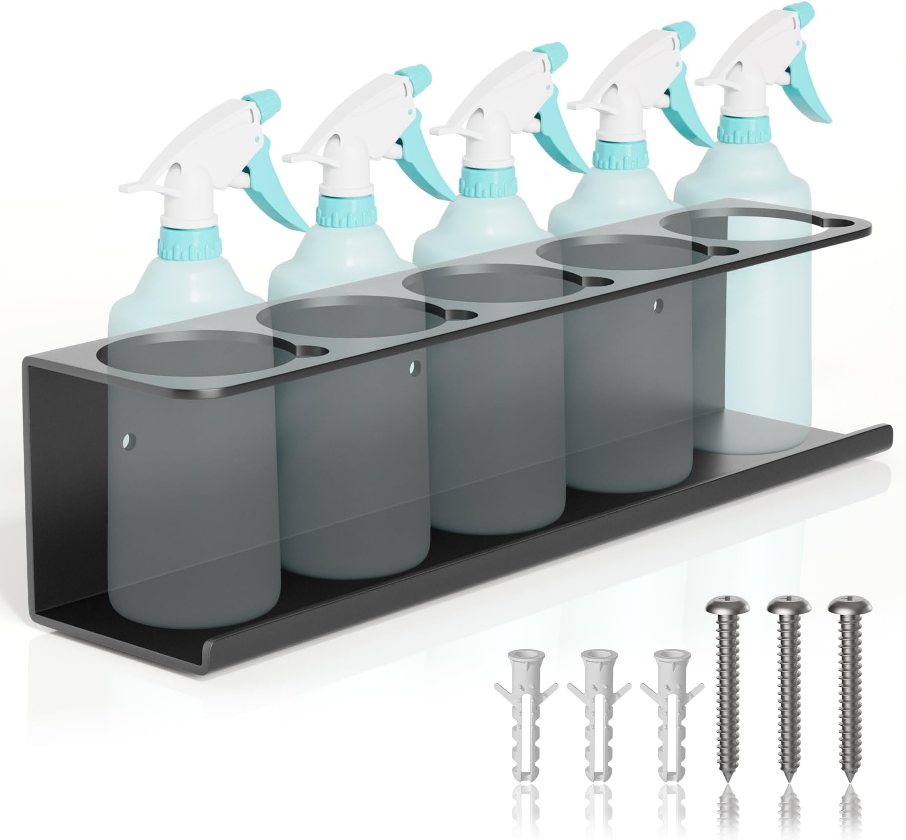 Amazon.com: TCD Parts Spray Bottle Storage Rack - Mountable - Holds 5 ...