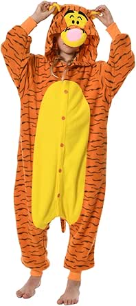 Amazon.com: GONAAP Unisex Tigger Onesie Plush One Piece Pajamas Cosplay ...
