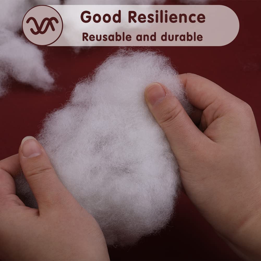 Snapklik.com : 3.5oz/100g Premium Polyester Fiber Fill, High Resilience ...