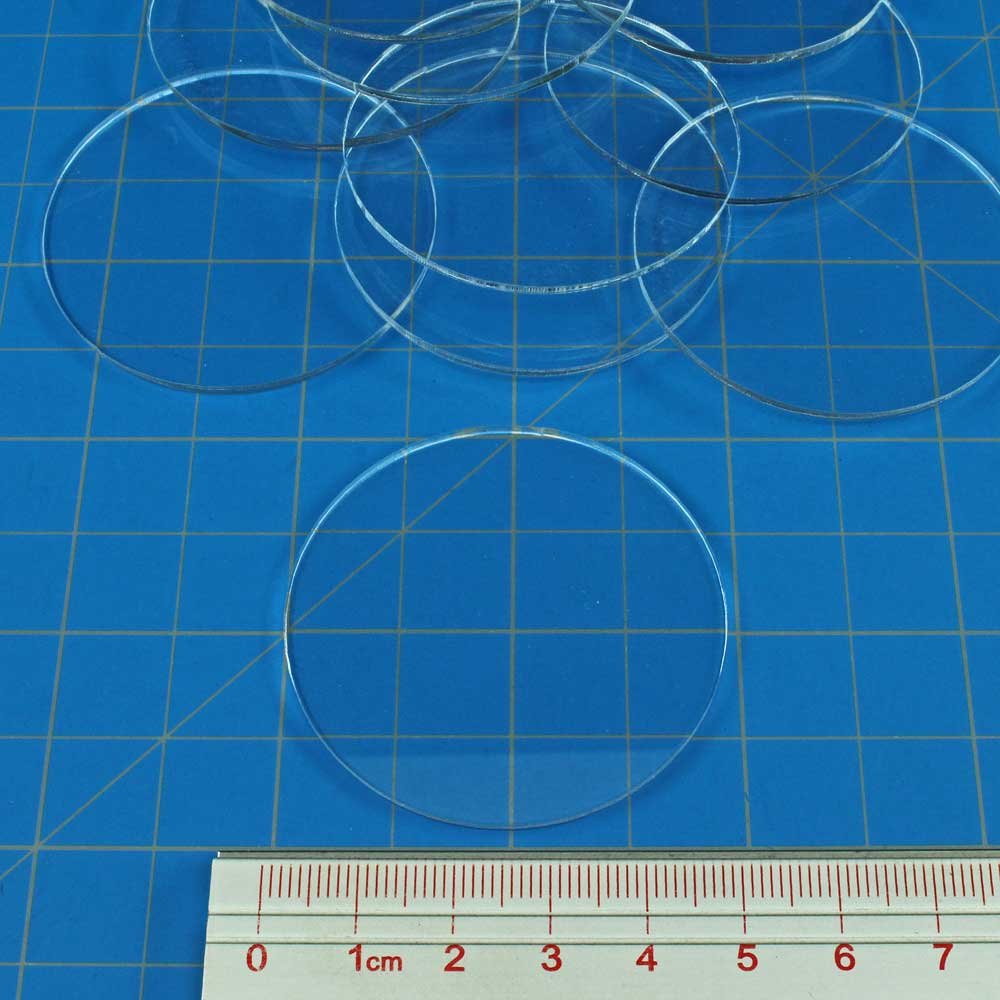 Snapklik.com : LITKO Clear Circular Miniature Bases 1.5mm Thick Round ...
