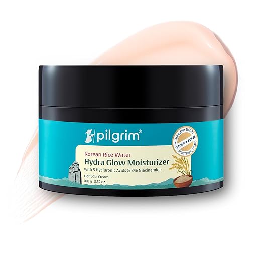 Buy Pilgrim Korean Rice Water Hydra Glow Moisturizer 100Gm with 5 ...