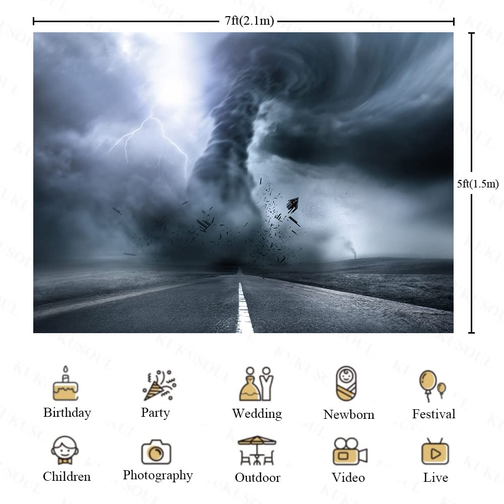 Emerald City Backdrop 7x5 FT Tornado Backdrop - Photography Background ...