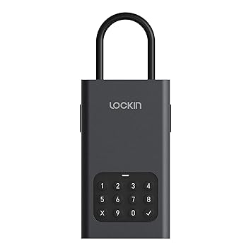 Lockin Lock Box Upgrade Wireless Smart Lockbox for House Key Outdoor ...