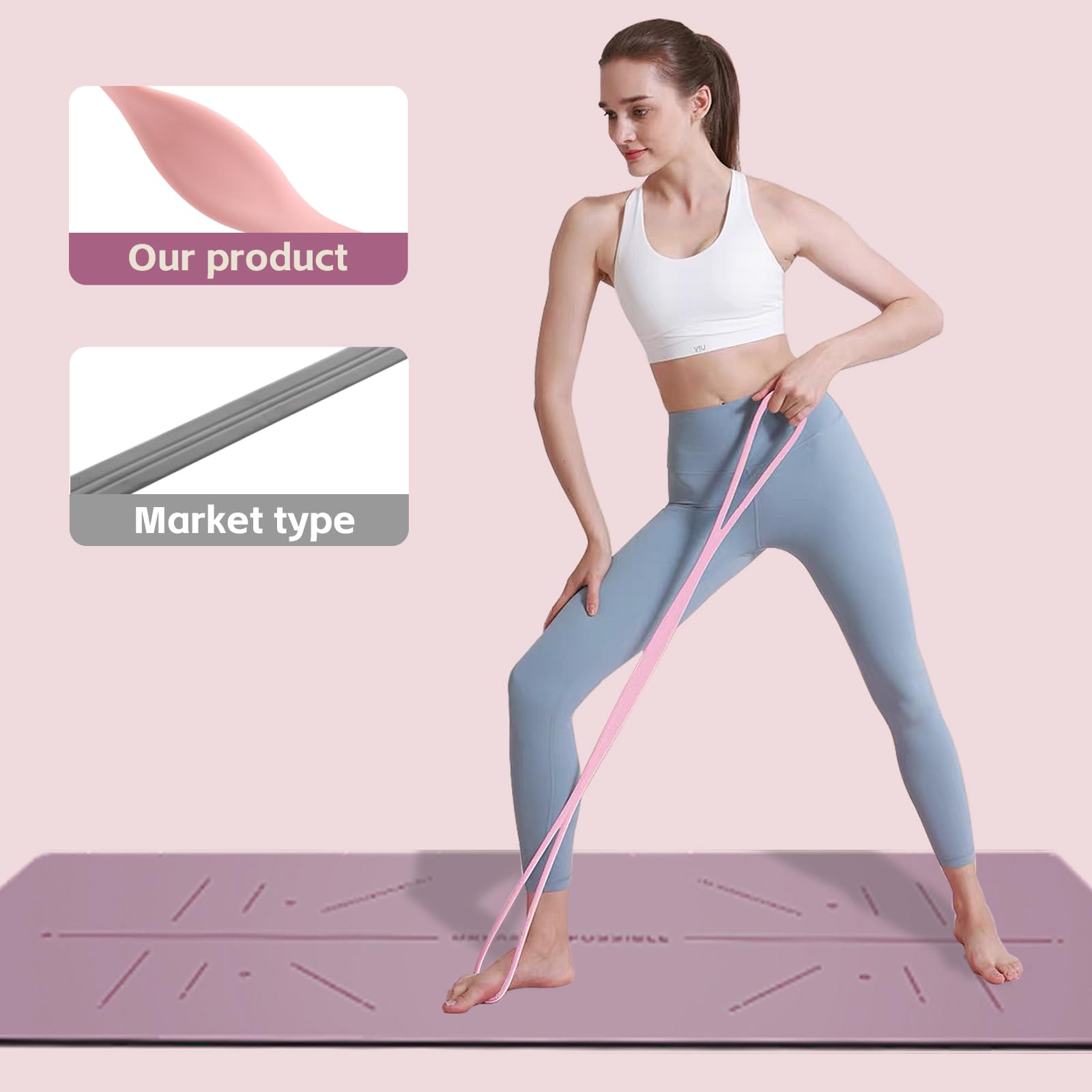 Full Body Trainer Figure 8 Resistance Band With Handles - Silicone ...