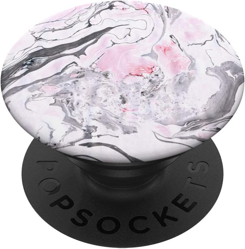 Amazon.com: Cute Pink And Gray Faux Marble Swirl Artful Design ...