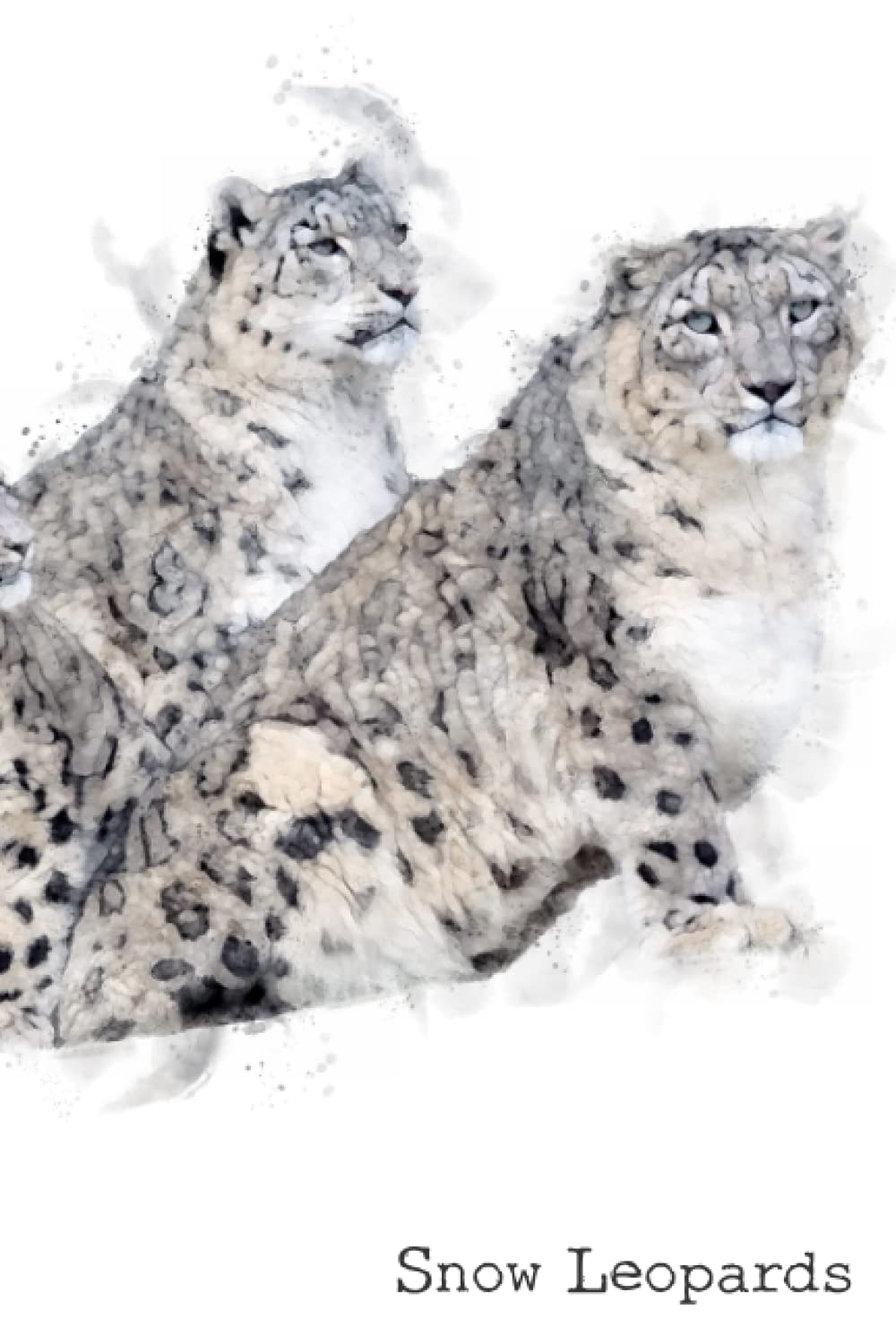 Snow Leopards: Notebook, 120 blank lined pages, 6 by 9: Publishing ...